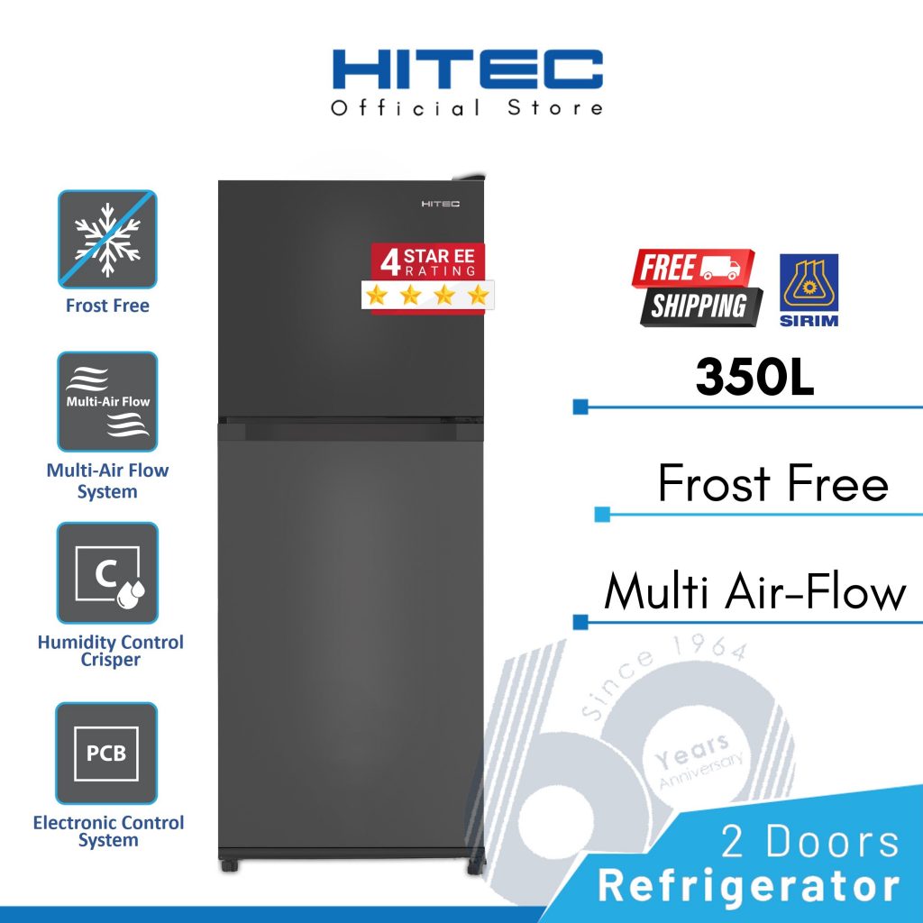 Two Door Refrigerator 350L HTR-F380 - Hitec