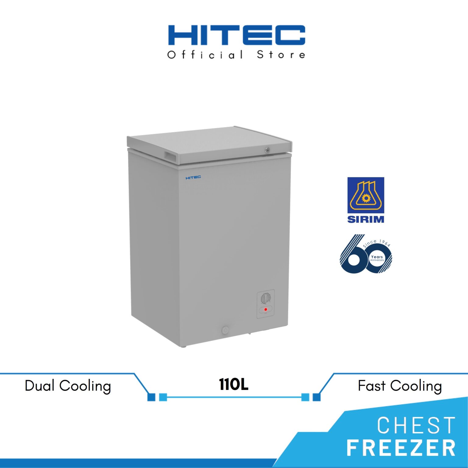 Hitec Chest Freezer Dual Cooling 110L HFZ-FC130 - Hitec